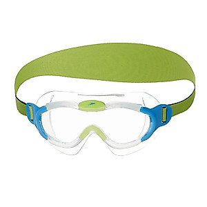 Speedo Blue Children's Sea Squad Mask Swim Goggles, Blue/Green, 2-6 years