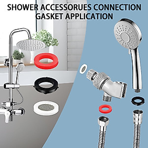 ZDBB 58 PCS Shower Head Garden Hose Screen Filter Gasket.Stainless Steel Water Filter Hose Washer Kit for 1/2,3/4 Inch Plumbing Faucet Screen Fittings and 5/8" Washing Machine Inlet Line Connection