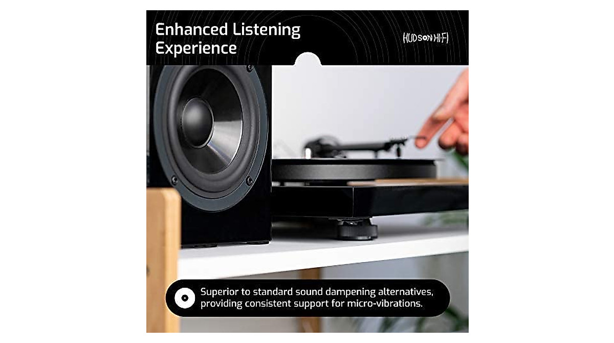 Hudson Hi-Fi Isolation Feet for Superior Sound Quality