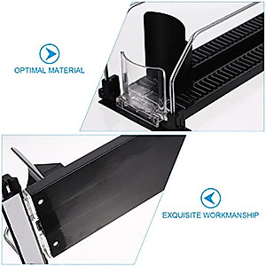 DOITOOL Mini Fridge 2pcs Drink Organizer for Fridge Pusher Glide -Self-Pushing -12inch Automatic Soda Can Organizer for Pantry/Vending Machine