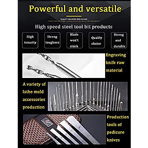 Utoolmart HSS Lathe Tool Bit 12mm x 12mm x 200mm Square Lathe Turning Tool Blanks High Speed Steel Rectangular Fly Cutter Mill Blank 1pcs