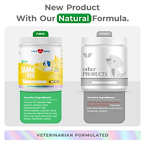 Same for Dogs - 90 Soft Chews - S-Adenosyl-L-Methionine - with MCT Oil for Better Absorption - Promotes Brain Health, Liver Support, and Cognitive Function