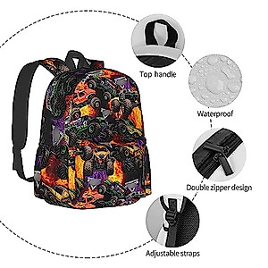 Mysydbmd Truck Backpack 15.6 Inch Capacity Laptop Backpack Casual Travel Sports Bag