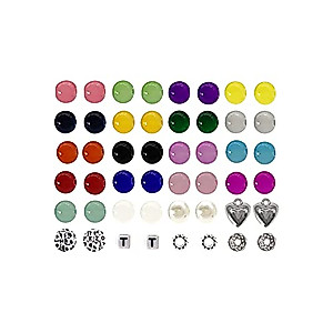 PAMIR TONG 1000pcs Glass Bead Sets for Jewelry Making Kit, 8MM Bracelets Beads Supplies,Imitative Jade Beads,Pearl Beads, Crystal Spacer Beads, Bracelet Loose Bead Sets