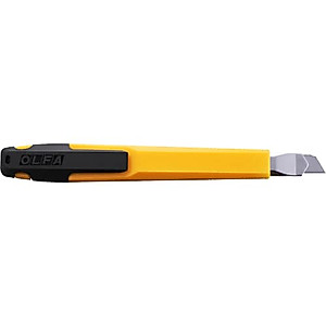 OLFA 9mm Slide Lock Utility Knife (A-1) - Multi-Purpose Retractable Precision Knife w/ Snap-Off Blade, Replacement Blades: Any OLFA 9mm Blade