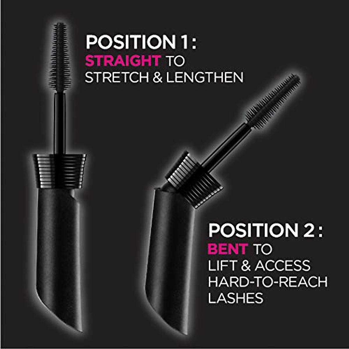 L'Oreal Paris Makeup Unlimited Lash Lifting and Lengthening Washable Mascara, Black Brown