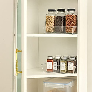 QUEFE 39 PCS Clear Drawer Organizer Set, 4-Size Plastic Drawer Organizers Trays Bathroom Organizers Dresser Storage Bins Separation Box for Makeup, Jewelries, Gadgets, Bathroom, Office, Bedroom.