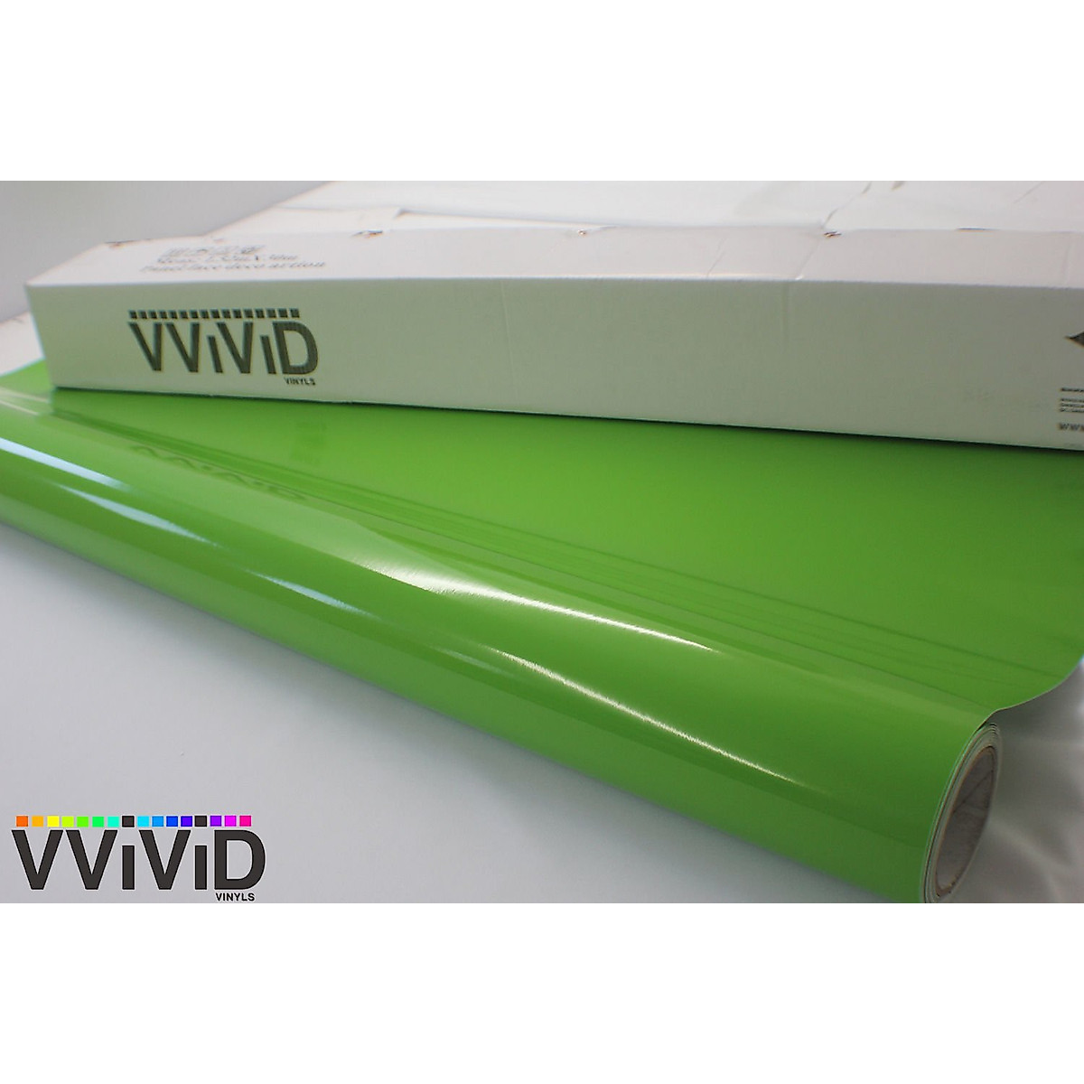 VViViD Lime Green Gloss 60 Inches x 1 Foot Car Wrap Vinyl Roll with Air Release 3MIL-VViViD8