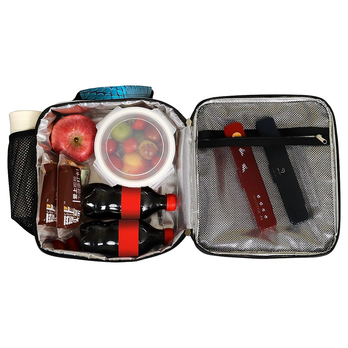 My Daily Snake Insulated Lunch Bag, Portable Lunch Box for Men Women Reusable Cooler Tote with Shoulder Strap for Office