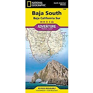 Baja South: Baja California Sur Map [Mexico] (National Geographic Adventure Map, 3104)