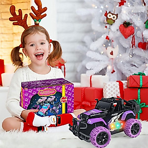 Ynybusi Remote Control Car RC Racing Cars, 1:20 Scale Remote Control Monster Truck, 2.4Ghz LED Light Off-Road Rc Cars,Toy Cars Gift for Kids Boys Girls 6 7 8 9 10 Years Old (#Purple)