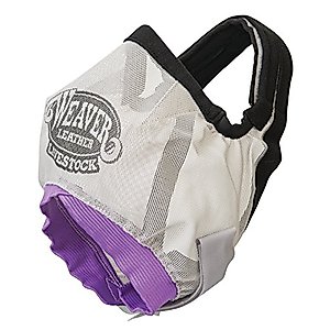 Weaver Leather Livestock Cattle Fly Mask , Gray/Purple