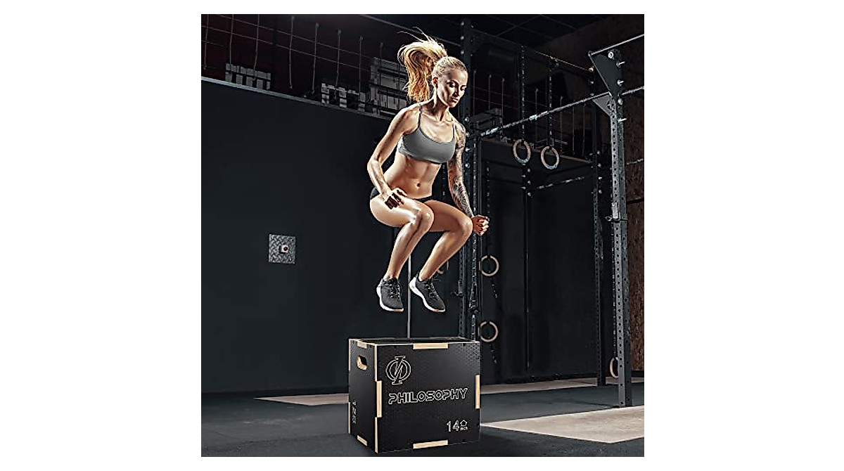 Philosophy Gym 3-in-1 Non-Slip Plyo Box | Adjustable & Durable Fitness ...