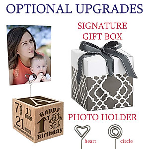 Baby's First Easter Gift 2024 - Personalized Block Easter Gift Custom Engraved Wooden Baby Block for Boy and Girl Choose Image Easter Basket Bunny Egg He is Risen My First Easter Cross