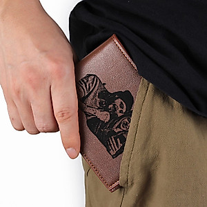 awofer Custom Personailzed Leather Wallet Gift, Engraved Wallet For Men, Son Gift, Dad Gift, Husband Gifts, BF Gifts, Mens Personalized Gifts