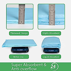 Deep Dear Large Dog Pads 30"x26", Thicker Pet Training and Puppy Pads, Super Absorbent Pee Pads for Dogs, Leak-Proof Dog Potty Training Pads for Puppies, Cats, Rabbits, Pet Pee Pads 40 Count