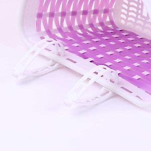 BESPORTBLE 2pcs Kids Bike Basket with 4 Bike Streamers Plastic Front Handlebar Bicycle Baskets Tassel Ribbons for Kids Boys Girls (Purple)