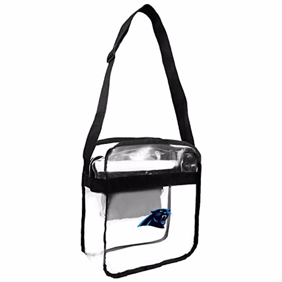 Littlearth unisex-adult NFL Los Angeles Rams 2 Clear Carryall Crossbody Bag, Clear, 12" x 12" x 6"
