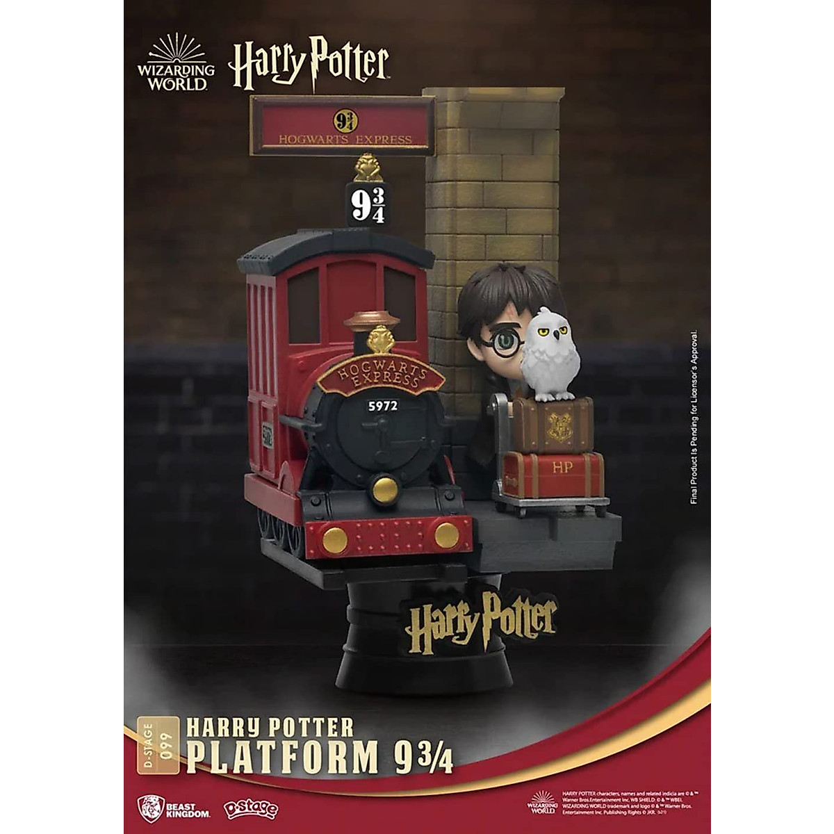 Beast Kingdom Harry Potter: Platform 9 ¾ DS-099 D-Stage 6 Inch Statue,Multicolor