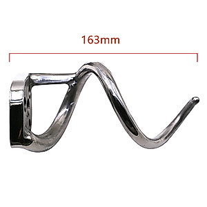 Hakka Commercial Dough Mixer, 5 Qt Spiral Mixer Food Mixer Machine Dual Rotating Dough Kneading Machine with Food-grade Stainless Steel Bowl, Security Shield & Timer