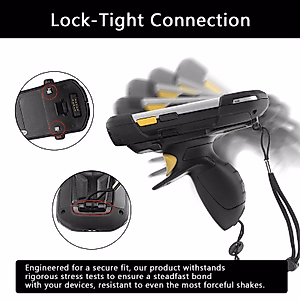 Trigger Handle for Zebra Symbol TC70 TC72 TC75 TC77 TC70x TC75x Handheld Barcode Scanner Mobile Computer - P/N: TRG-TC7X-SNP1-02 TRG-TC7X-SNP1-01 Secure Snap-On Design
