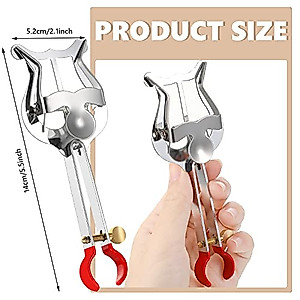 Yeshone Trumpet Lyre Instrument Accessories Sheet Music Clip Silver Trumpet Marching Music Clip for Instruments 14 x 5.2 cm
