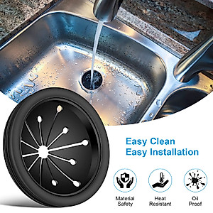 Garbage Disposals Splash Guard, Sink Stopper Garbage Disposal Splash Guards, Kitchen Sink Drain Splash Guard, Rubber,Splash Guard, Sink Baffle, Sink Rubber Guard, Splash Guard for Sink