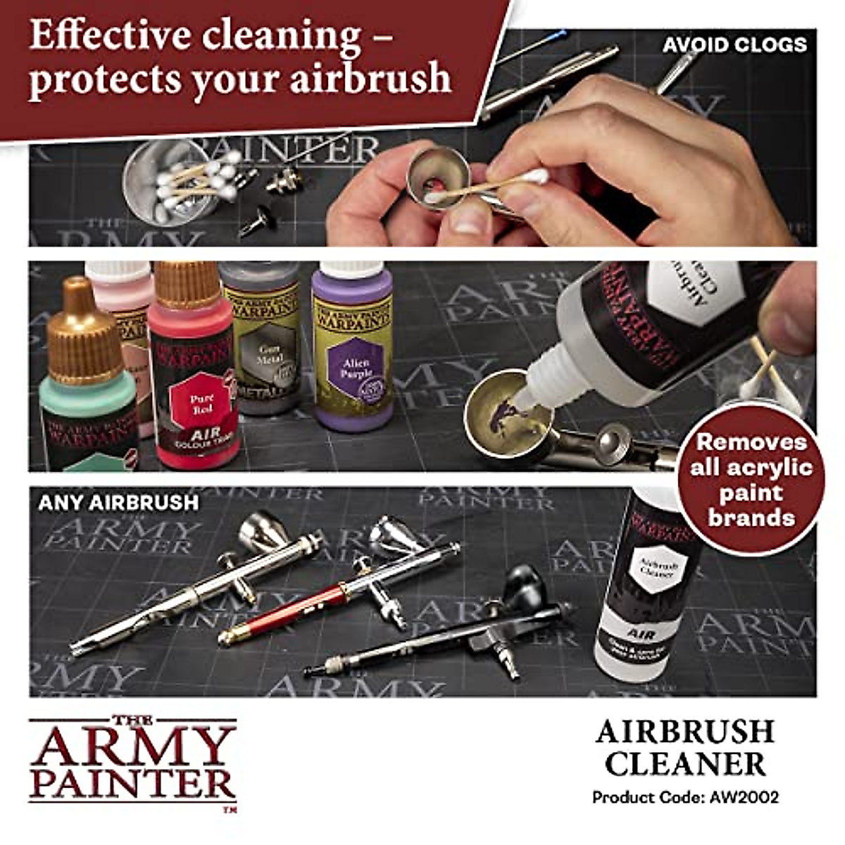 The Army Painter Warpaints Air Airbrush Cleaner 18ml Acrylic Paint for Airbrush, Wargaming and Modelling