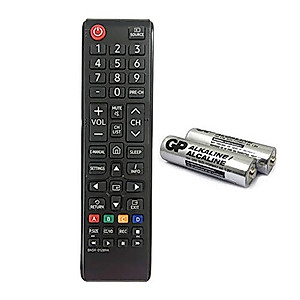 BN59-01289A Replacement for Samsung TV Remote Control (Non Universal) for UN55MU6290F UN40MU6290 UN55MU6490 UN55MU6071F UN65MU6070F UN40NU7100 UN43MU6290 UN55MU6290 with GP Alkaline 2pcs Batteries