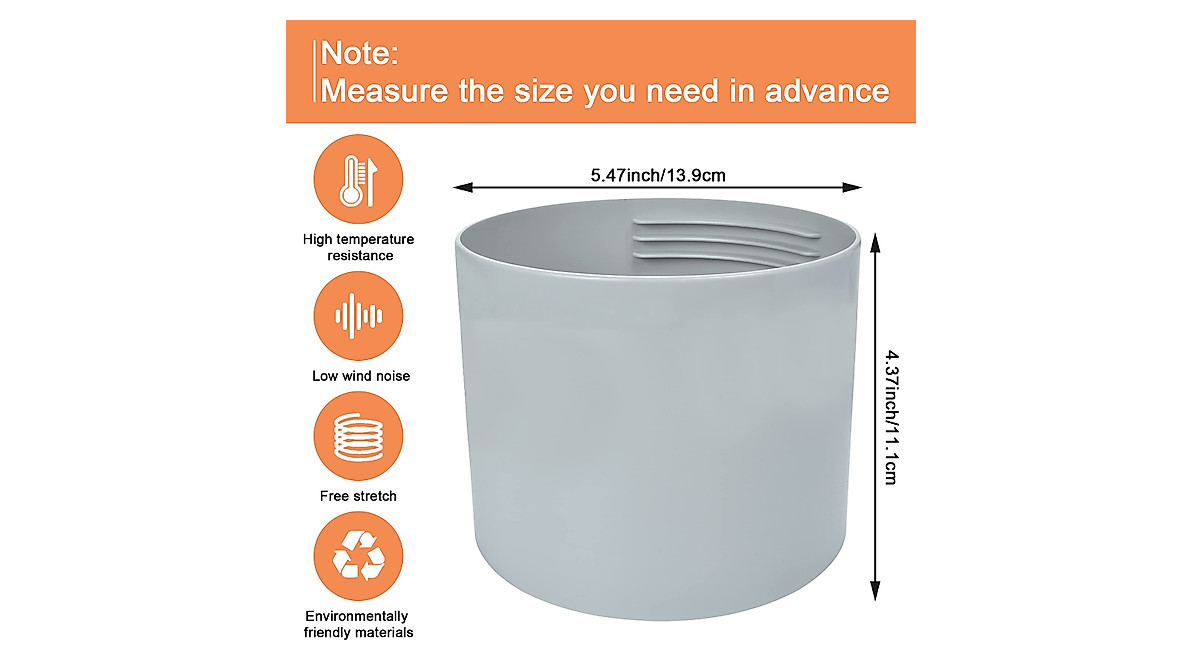 Portable Air Conditioner Hose Extention Coupler for Sliding Doors