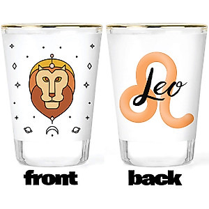 Zodiac Shot Glasses - Aquarius Shot Glass - Aries Shot Glass - Cancer Shot Glass - Capricorn Shot Glass - Gemini Shot Glass - Leo Shot Glass