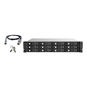 QNAP TL-R1220Sep-RP-US 12-Bay 2U rackmount SAS 12Gbps JBOD Expansion Enclosure