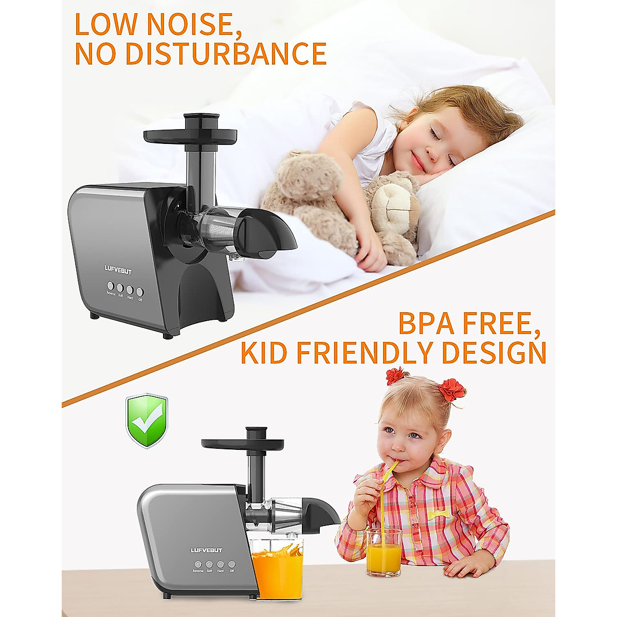 Celery Juicer Machines Easy To Clean,Electric Cold Press Juicer Extractor Leafy Greens Wheatgrass Beet,Quiet Vegetables and Fruits Juicer 250W Motor,Reverse Function,Low Speed,BPA Free,Dishwasher Safe