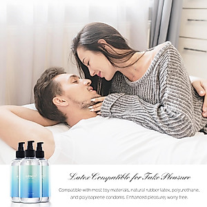 Water Based Personal Lubricant Parabens Free - Clean and Non-Staining, Silky Smooth, Latex Compatible Sex Lube for Men, Women and Couples Pleasure-Enhancing (8 Fl Oz)