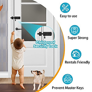 Slide Bolt Gate Latch Hardware, Barrel Bolt Latch, 6.3 Inch Heavy Duty Solid 304 Stainless Steel Black Finish for Wooden Fence/Shed Door/Yard Door/Barn Door/Interior and Outdoor Latch (2 Pack Black)