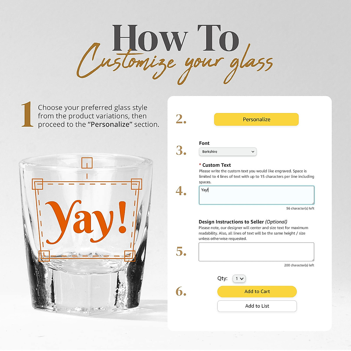 Custom Text Shot Glass - Engraved Personalized Shot Glasses For Weddings, Birthdays, Groomsmen and Party Favors - Unique Shot Glasses, Square Shot Glass Party Favors (1 Pack-2oz Square Shot)