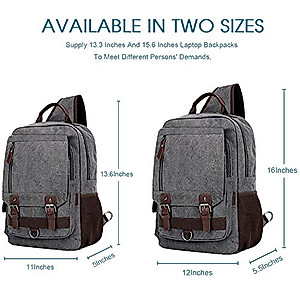 WOWBOX Sling Bag for Men Sling Backpack Laptop Messenger Bag Fit 15.6"