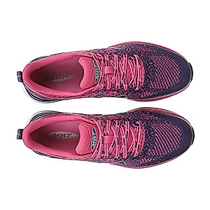 MBT Women's Huracan-3000 Rocker Bottom Running Shoe, Grey/Pink - 6 M US