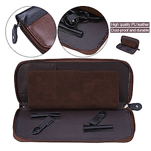 East buy - Shears Bag - Barber Shears Case Fashion Hairdressing Scissor Storage Case Long Salon Barber Shears Combs Bag Haircut Tool (Case Only)