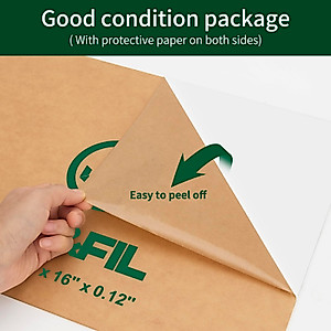 UU&FIL White Acrylic Sheets 12" x 16"x 1/8", 2 Pack 38.7% Translucent White Cast plexiglass Sheets for DIY Display Projects, Signage, Craft, Photo Frame, Painting and Easy to Cut.