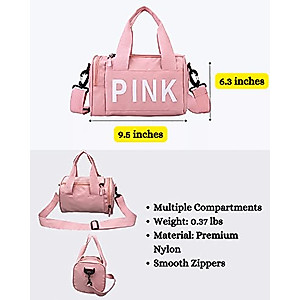 Aesthetic Mini Crossbody Bag, Cute Duffle Bag with Handle, Travel Tote for Short Trips