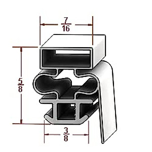 Passeal – 149819 Door Gasket Size - 6 7/8 x 29 - Nor-Lake Door Seal for Cooler or Freezer – Compatible with Nor-Lake 149819 Refrigeration Gasket