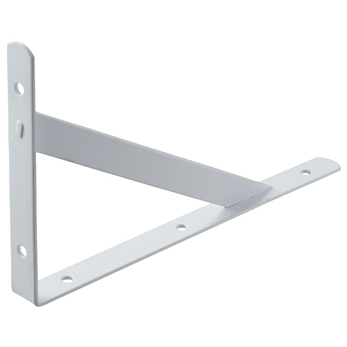 Urjumpea 10 Pack Shelf Brackets 5 inches x 8 inches Heavy Duty Metal Shelf Supports 90 Degree Triangle Wall Mount Angle L Bracket Floating Shelf Brackets with Screws