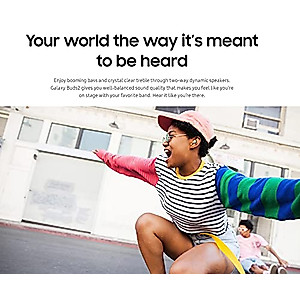 SAMSUNG Galaxy Buds2 True Wireless Earbuds Noise Cancelling Ambient Sound Bluetooth Lightweight Comfort Fit Touch Control, International Version (Graphite) (Renewed)