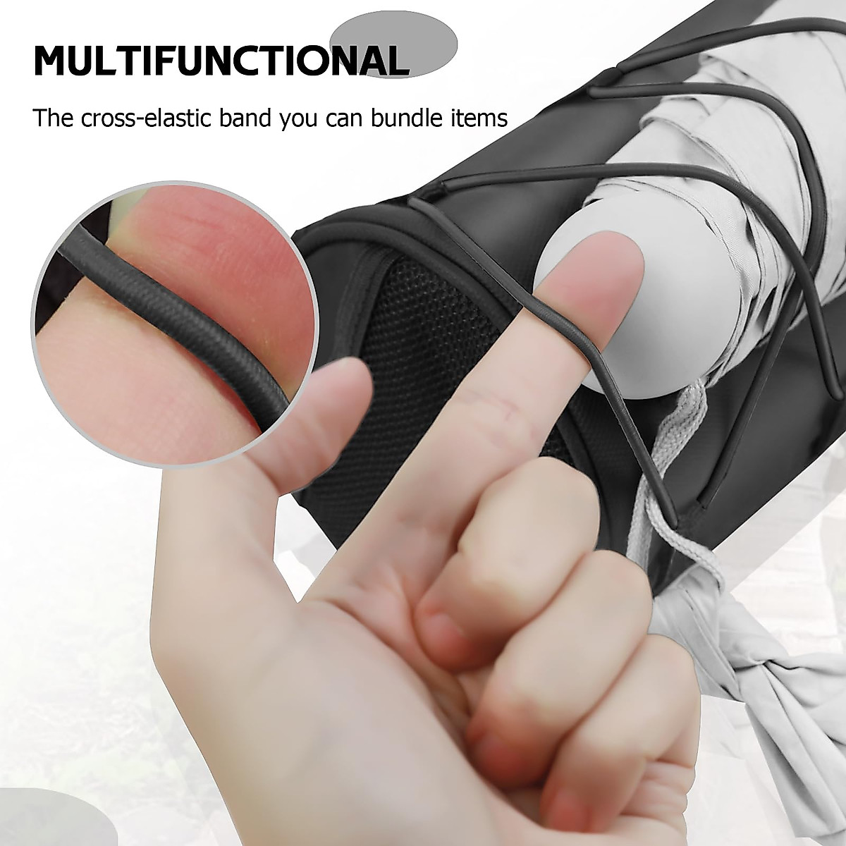 SHINEHOME Bike Handlebar Bag Bike Bags for Bicycles Bike Frame Bag Scooter Bag Bike Storage Bag With Waterproof Zipper Large Capacity Shoulder Bag for Mountain Road Bike Accessories (Black)