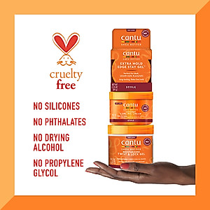 Cantu Hair Treatment Kit with Coconut Curling Cream, Edge Stay Gel, and Twist & Lock Gel with Shea Butter for Natural Hair
