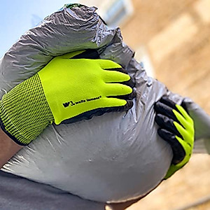 Wells Lamont 3 Pair Pack Men's Nitrile Coated Grip Work Gloves, Medium (546MF) , Black