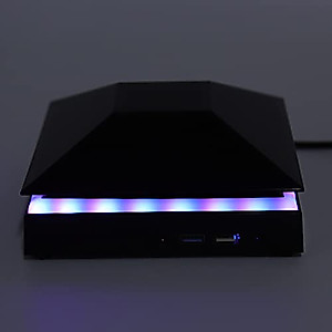Console Cooling Fan Cooling Fan 3 Wind Speeds Colorful Light Touch Switch with LED Light Bar 3 USB Ports for Console