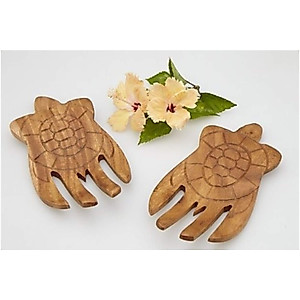 Acacia Wood Salad or Pasta Server Honu Turtle 7 x 3 x 0.25 inch