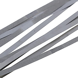 BELEON Dental Diamond Strips - Medium 5pcs 4mm x 145mm - Dental Stainless Steel Strips Abrasive for Contouring Teeth Sanding Strip Gross Reduction Polishing Teeth File Grinding Tooth Polisher